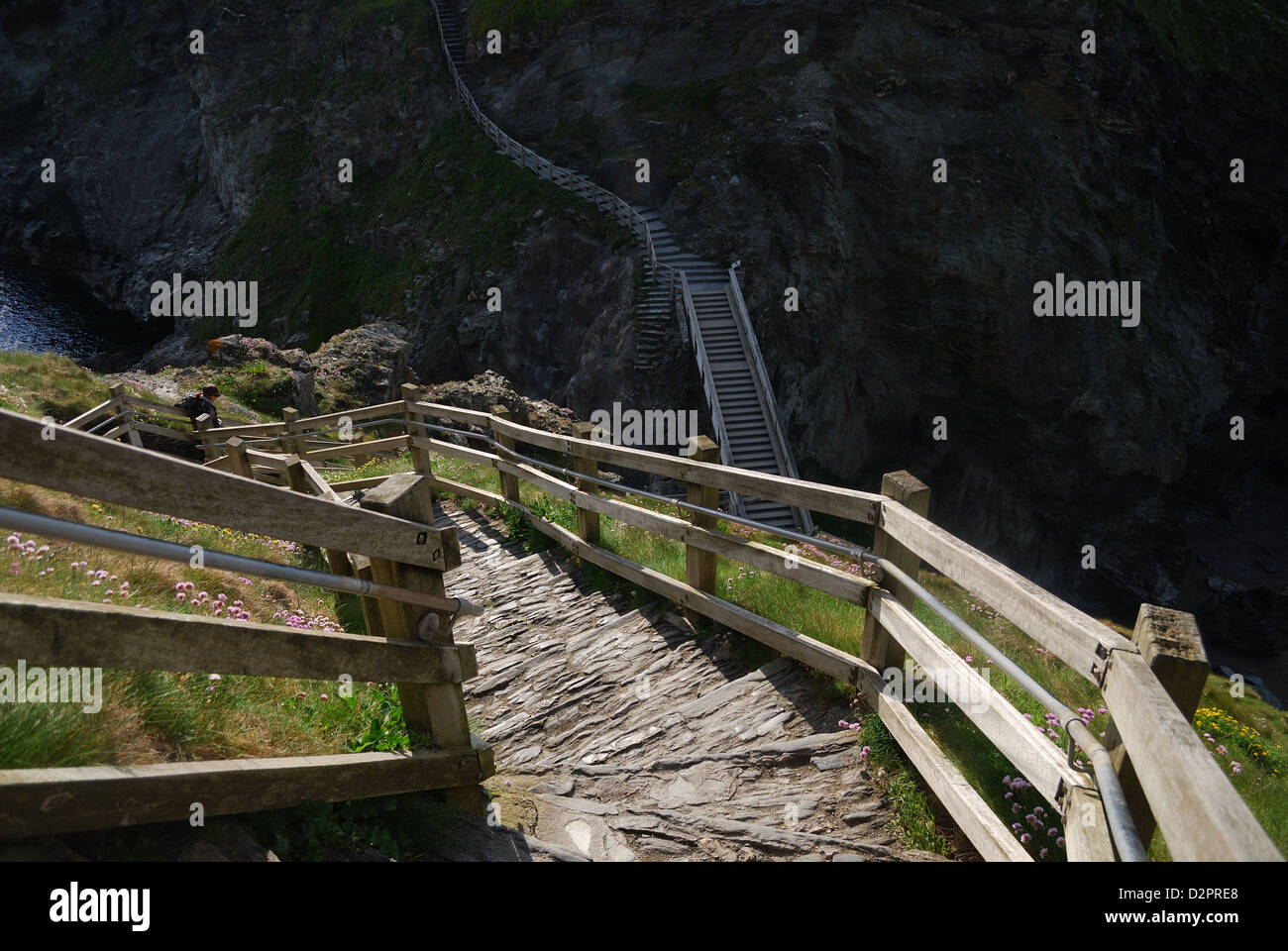 Top of steps looking down from high up Stock Photo - Alamy