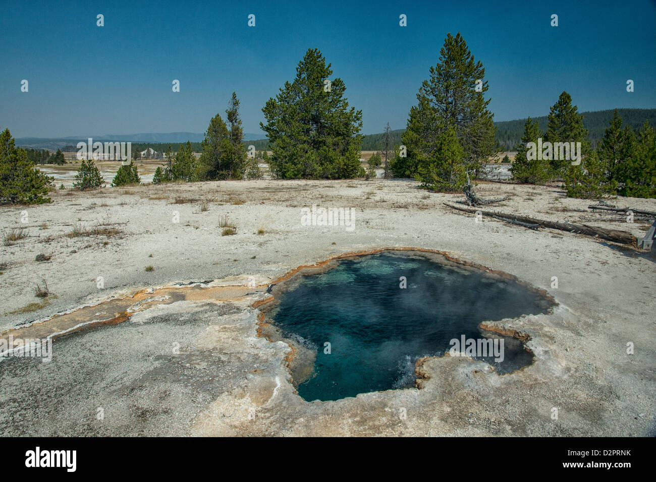Surprise Pool at Fountain Paint Pots in Yellowstone National Park Stock ...