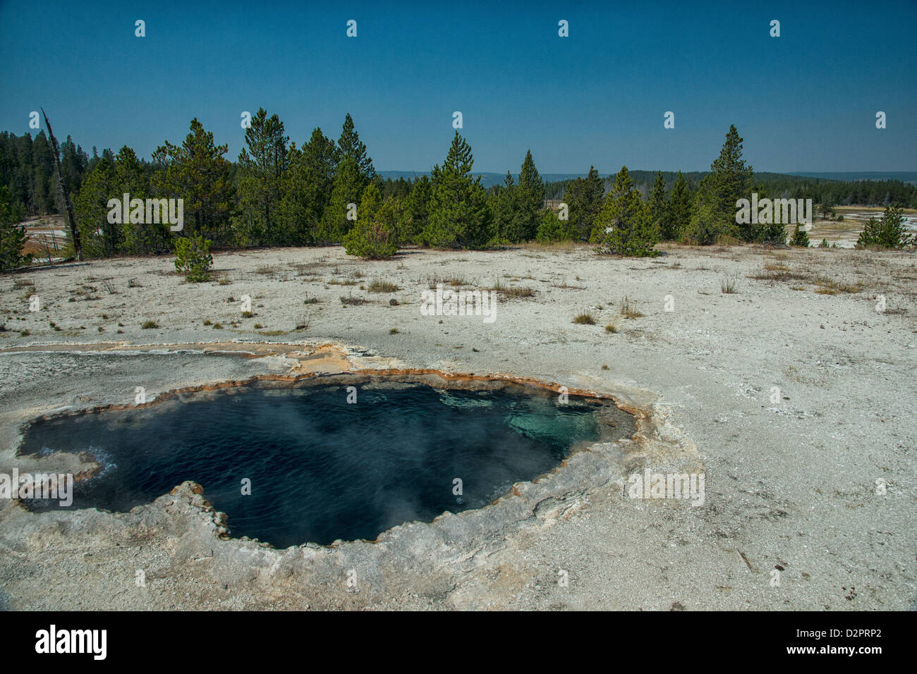 Surprise Pool at Fountain Paint Pots in Yellowstone National Park Stock ...