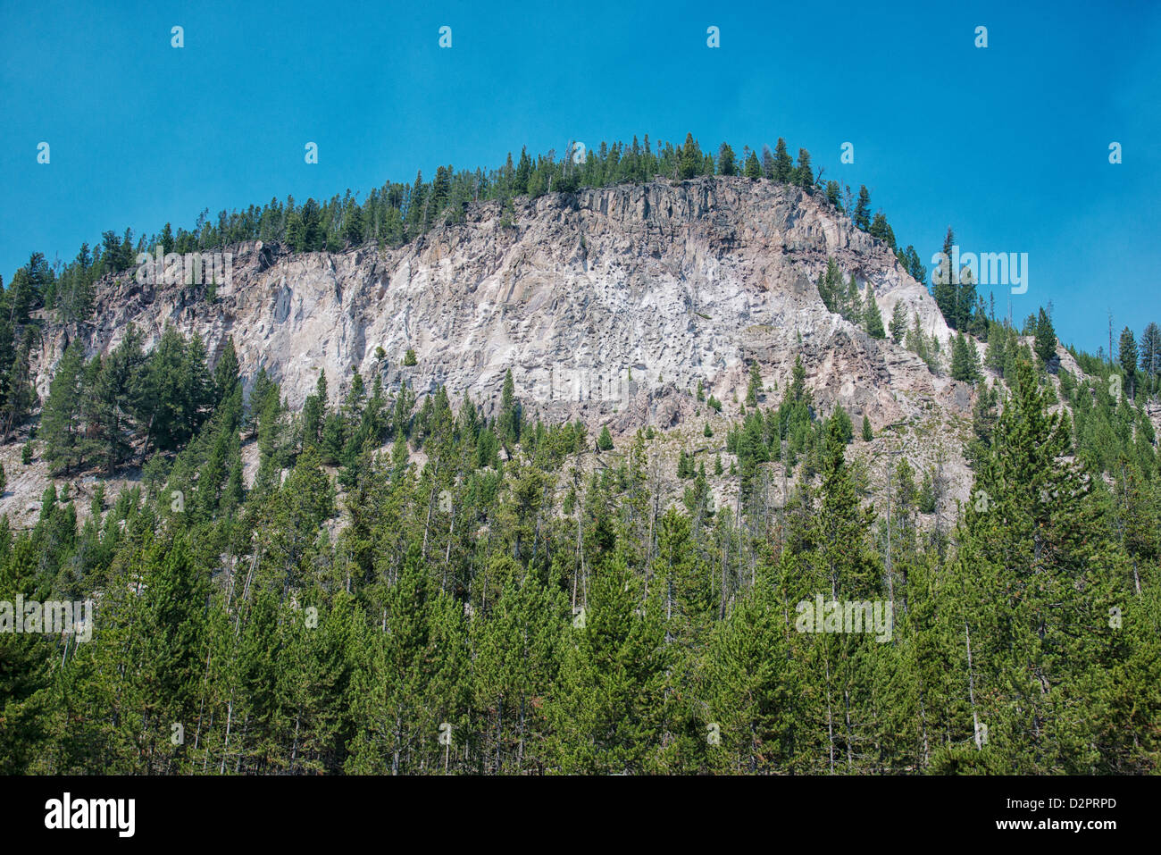 Tuff Cliff in Yellowstone National Park Stock Photo - Alamy