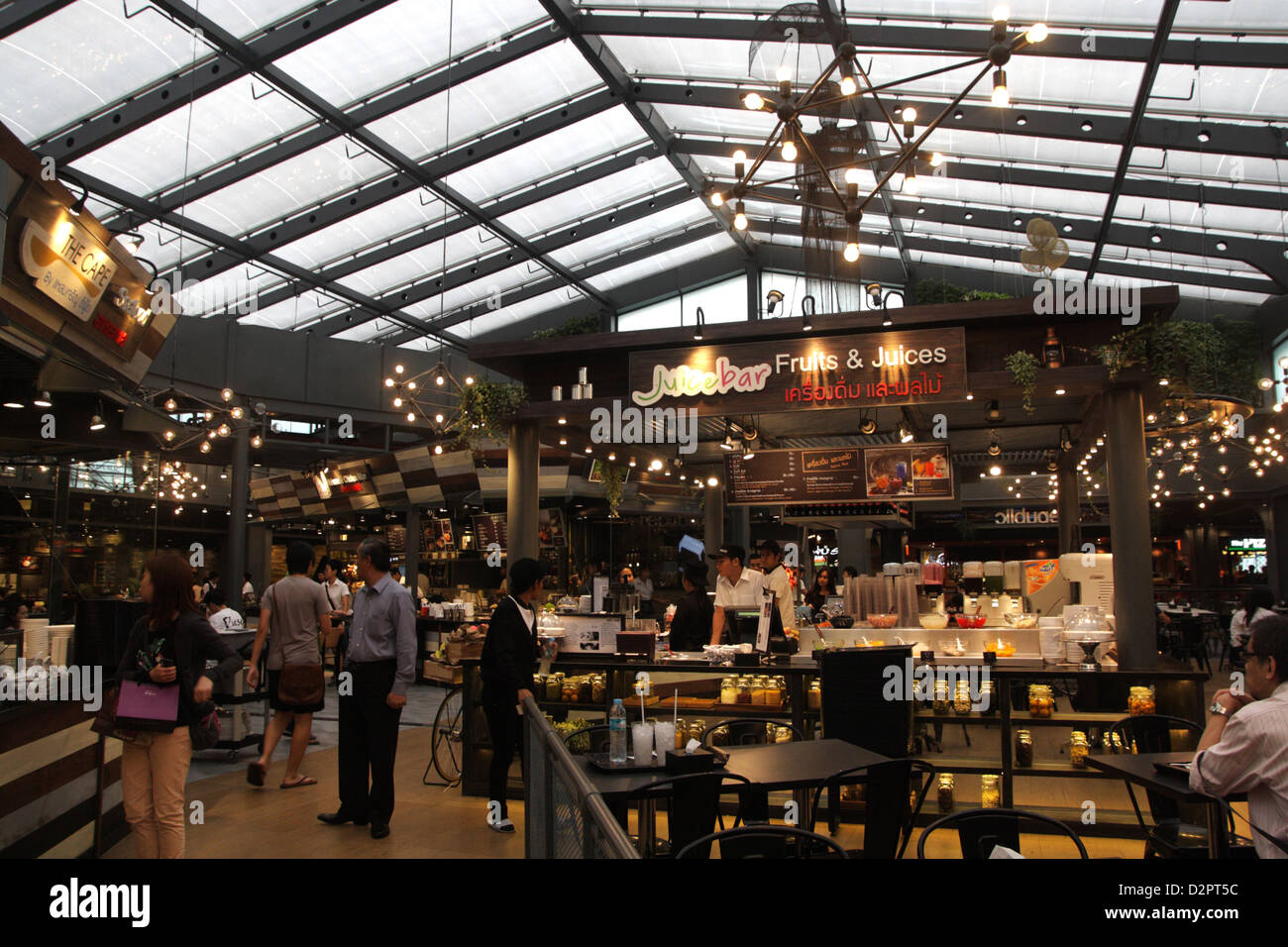 Food court in Siam Center Shopping complex , Bangkok , Thailand Stock ...