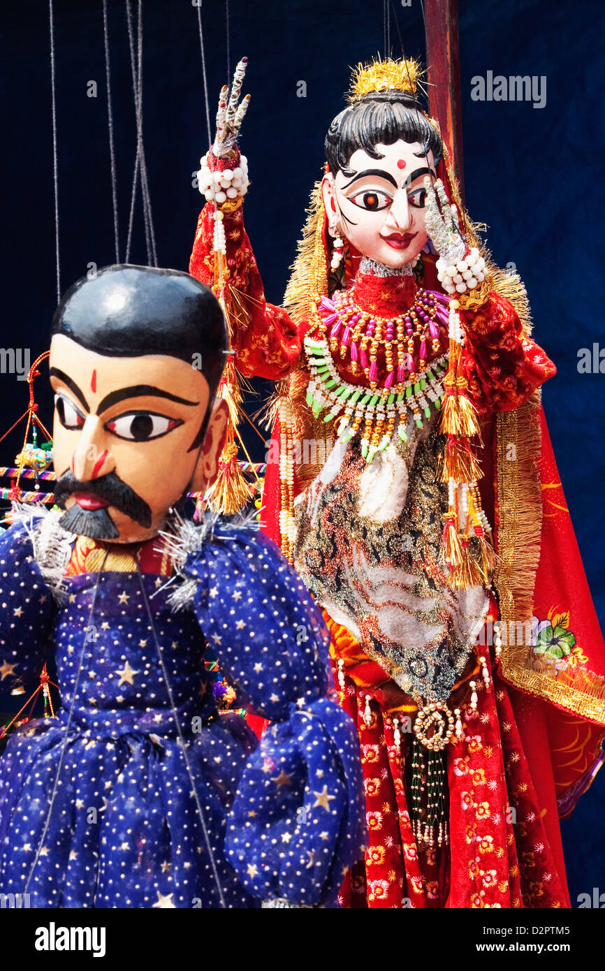 Close-up of traditional puppets, New Delhi, India Stock Photo - Alamy