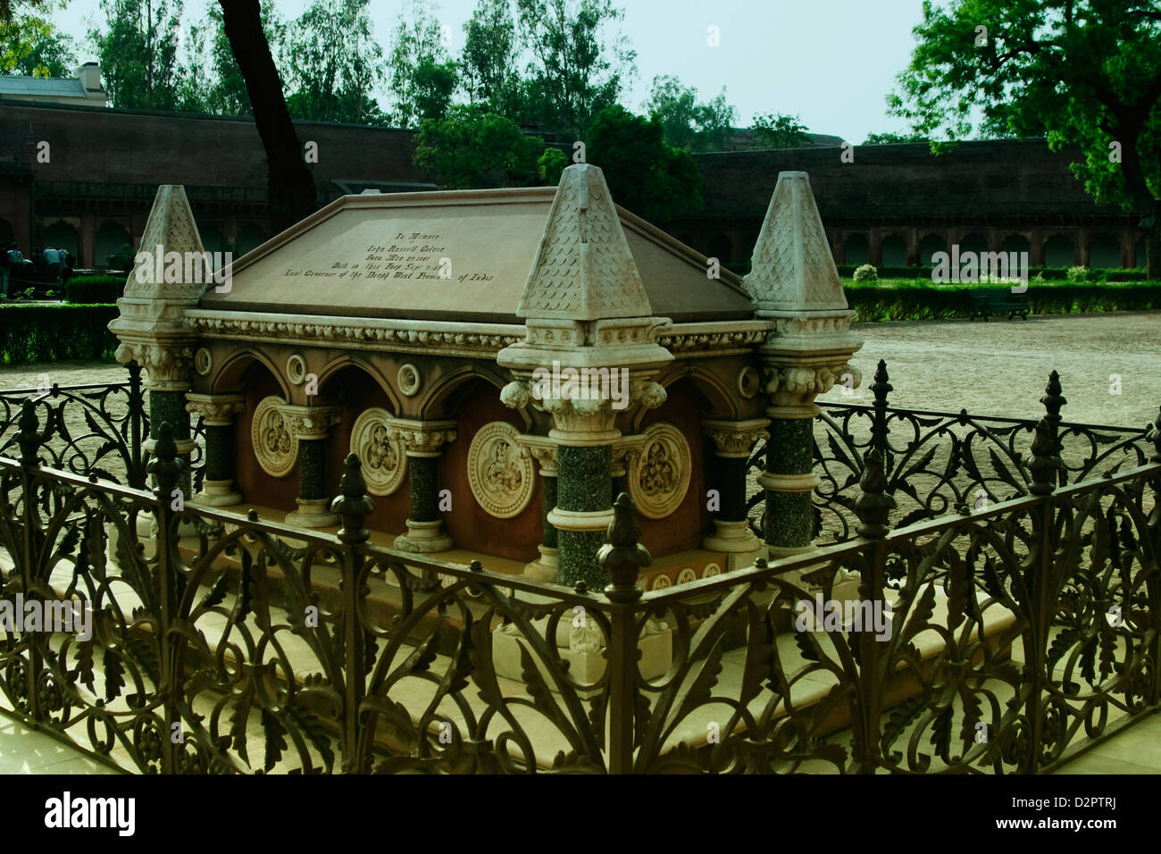 Tomb of John Russell Colvin in a fort, Agra Fort, Agra, Uttar Pradesh ...