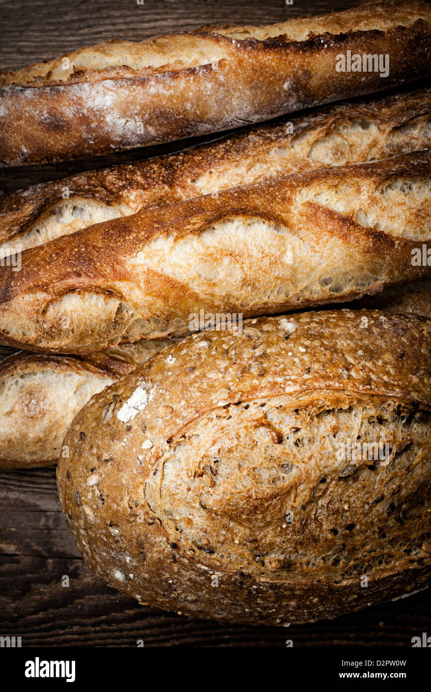 Loaves dark rye bread hi-res stock photography and images - Alamy