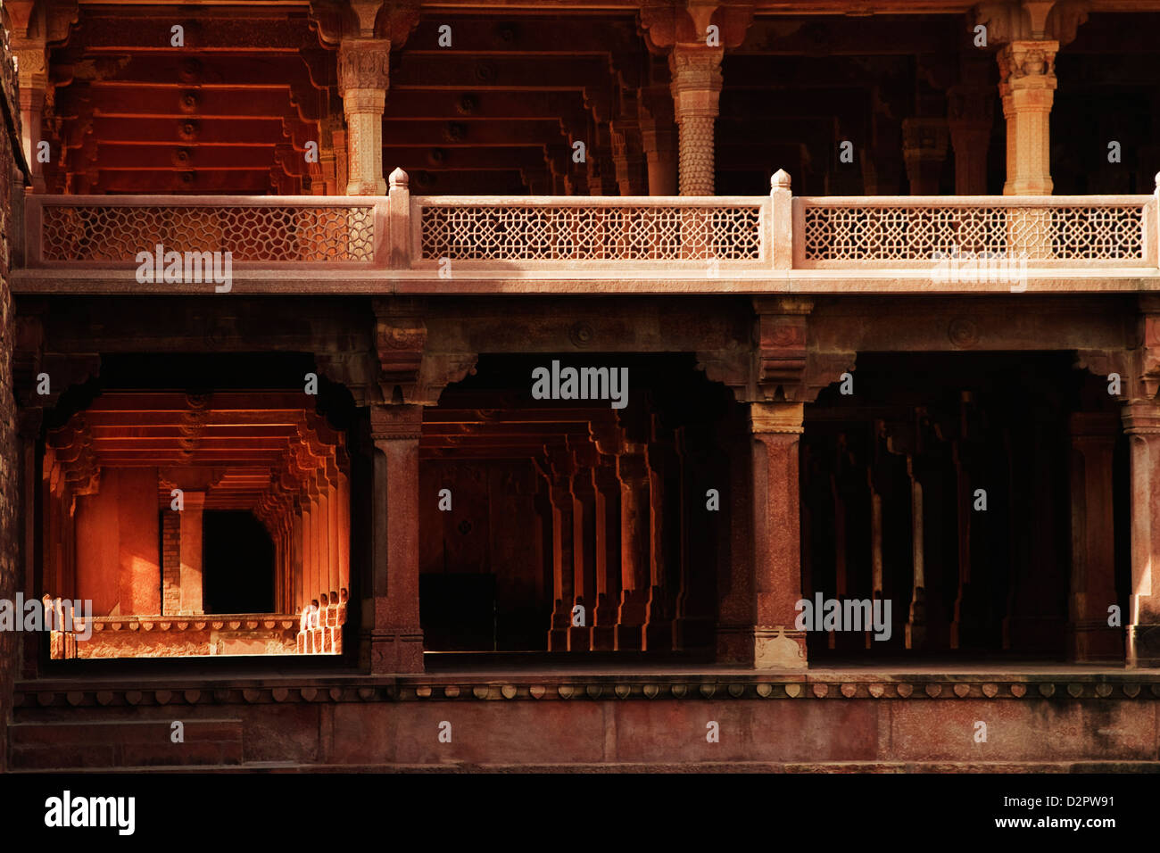 Facade of a palace, Panch Mahal, Fatehpur Sikri, Agra, Uttar Pradesh ...