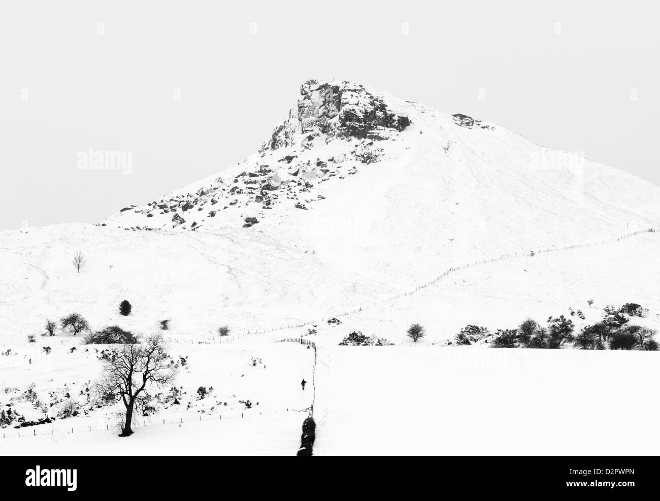 Roseberry topping hiking Black and White Stock Photos & Images - Alamy