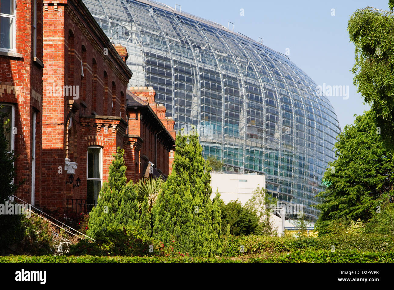 Trees near a stadium, Aviva Stadium, Dublin, Republic of Ireland Stock ...
