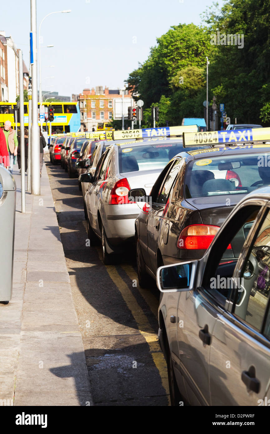 Traffic jam in a city, Dublin, Republic of Ireland Stock Photo - Alamy