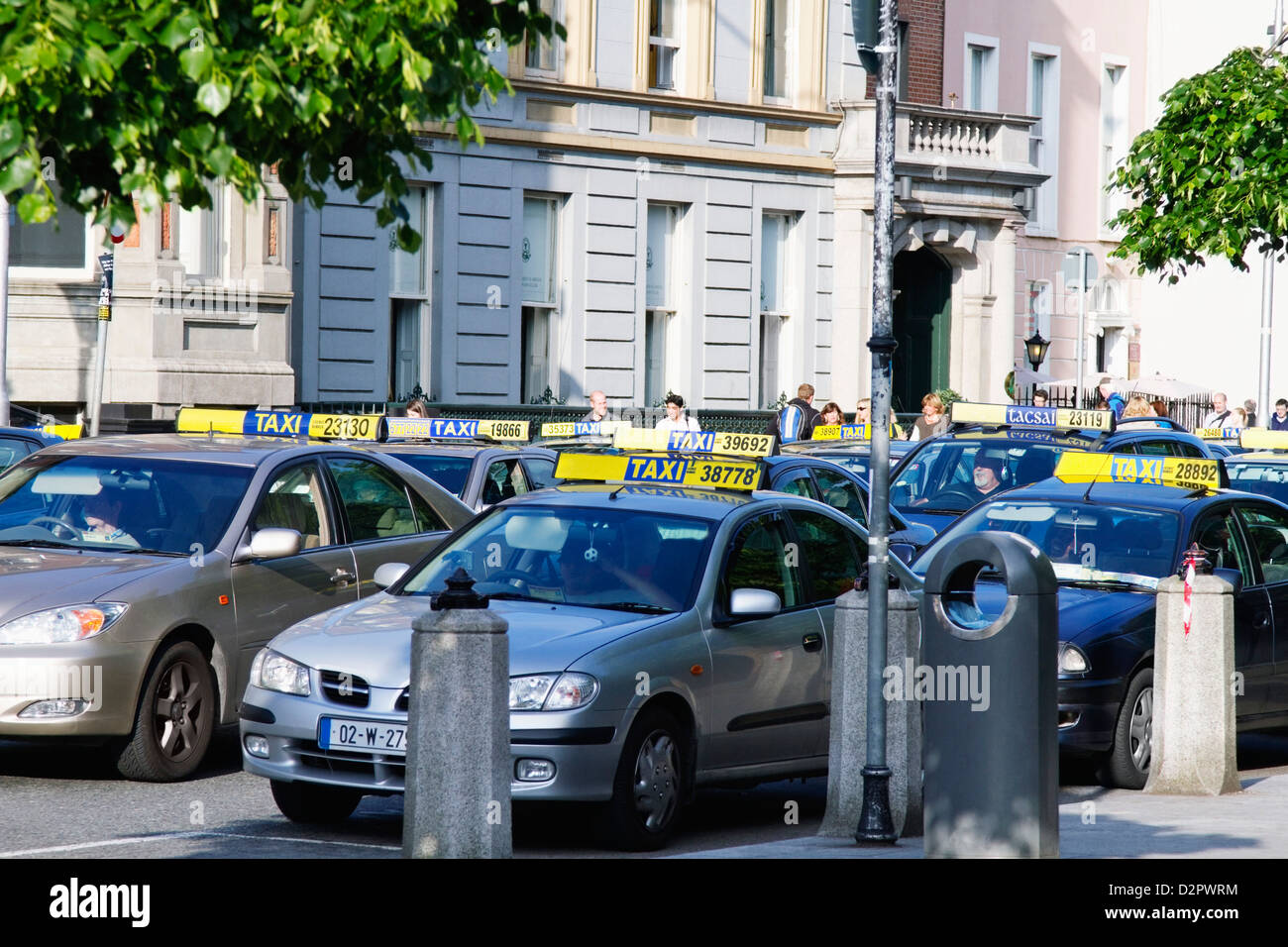 Traffic jam in a city, Dublin, Republic of Ireland Stock Photo - Alamy