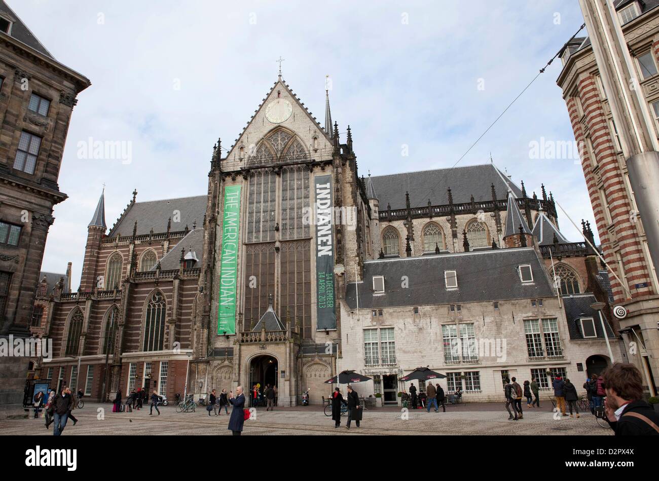 The «New Church» (Nieuwe Kerk) on Place de Dam in Amsterdam, The ...