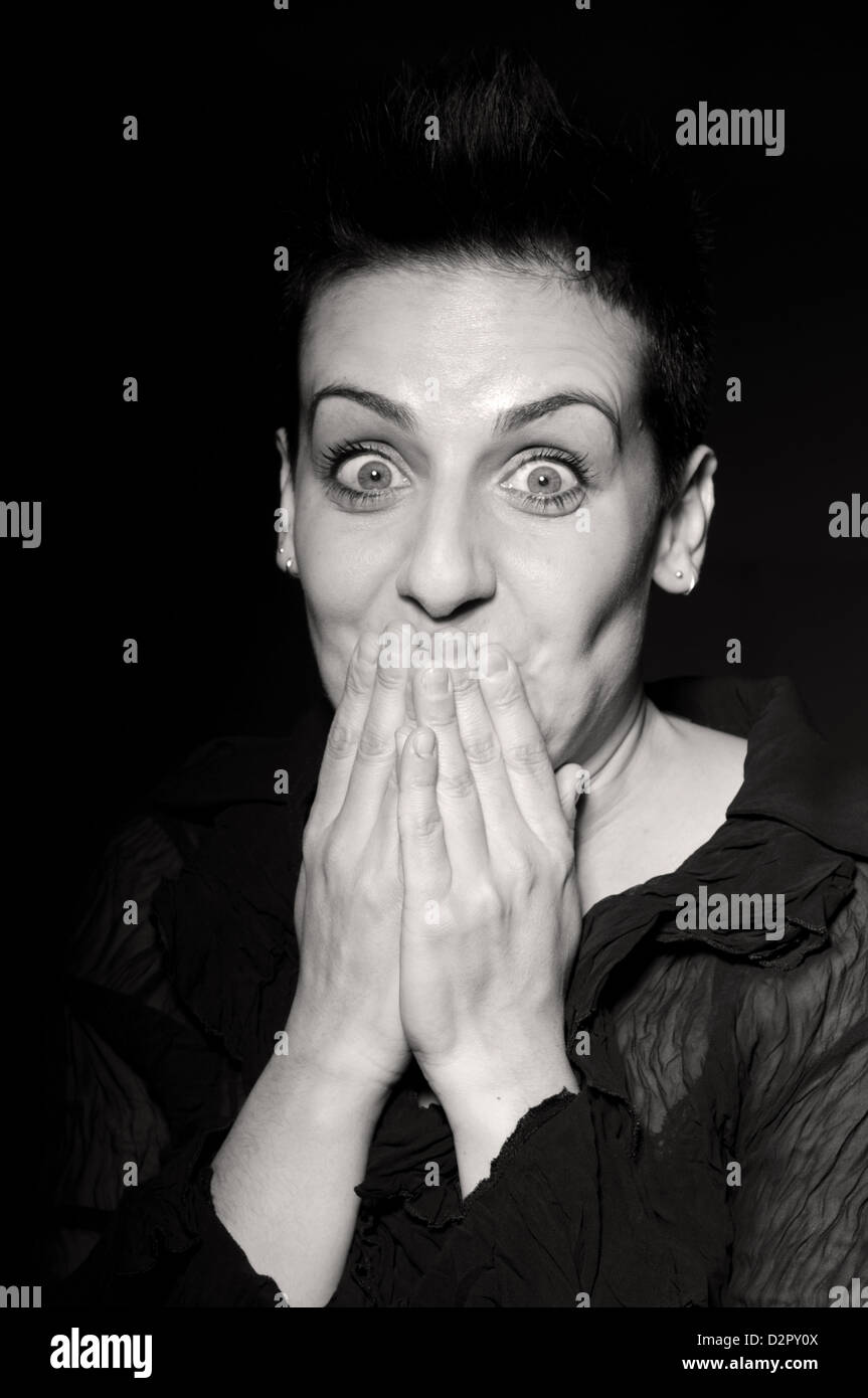 Scared hands hi-res stock photography and images - Alamy