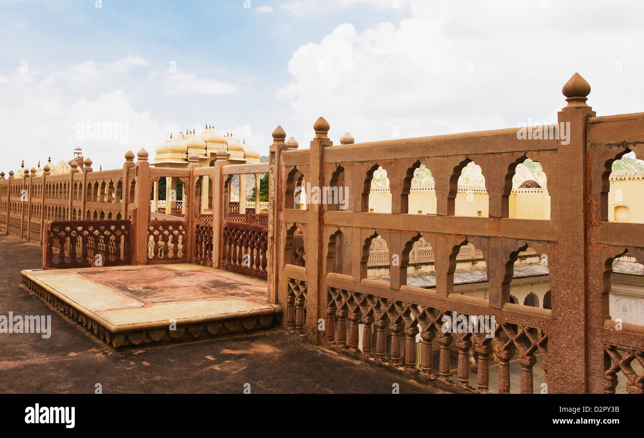 Arcade of a palace, Hawa Mahal, Jaipur, Rajasthan, India Stock Photo ...
