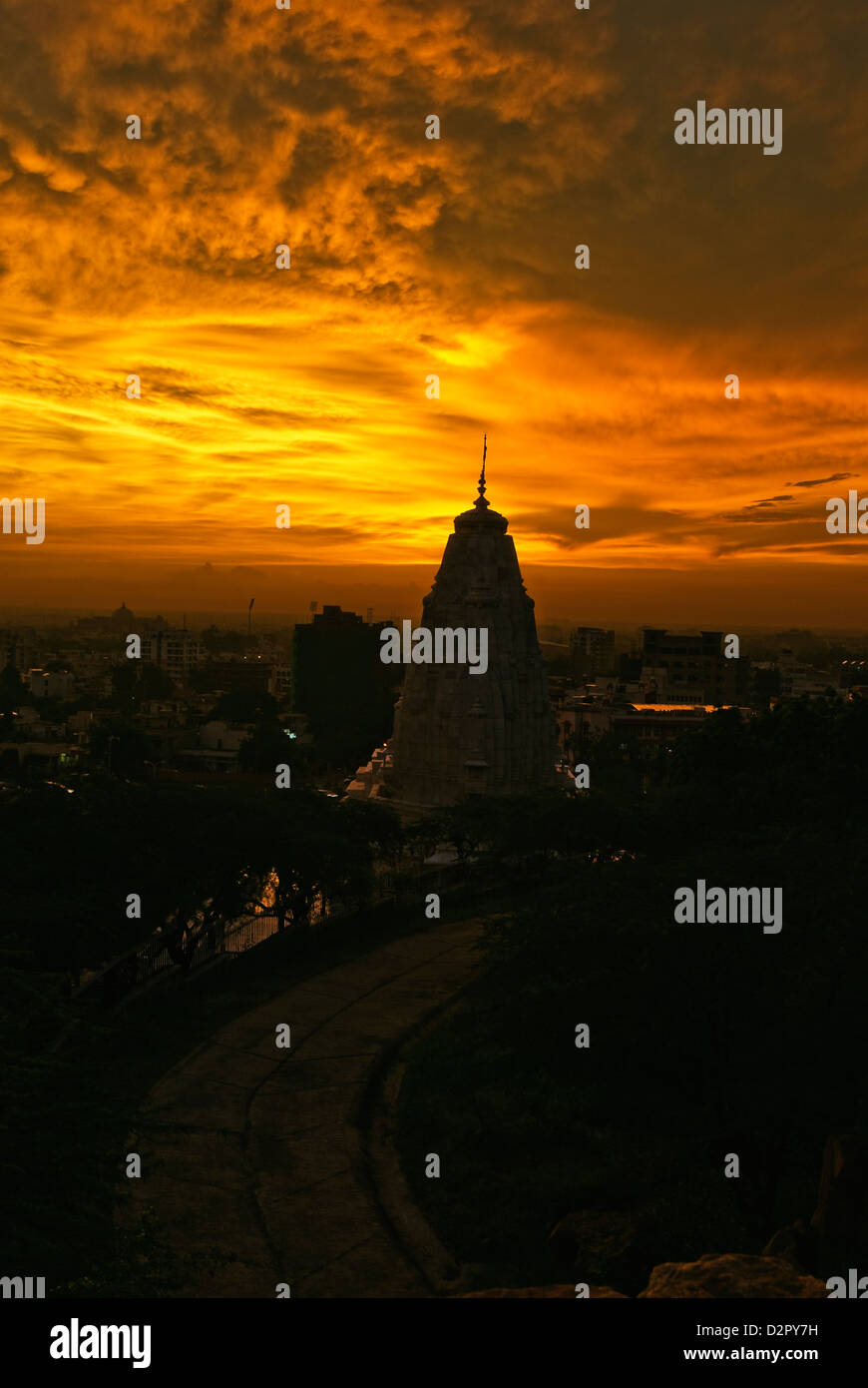Jaipur india amber fort sunset hi-res stock photography and images - Alamy