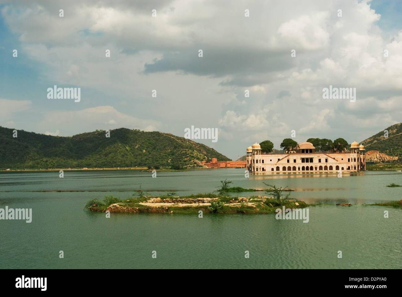 Palace at the waterfront, Jal Mahal, Man Sagar Lake, Jaipur, Rajasthan ...