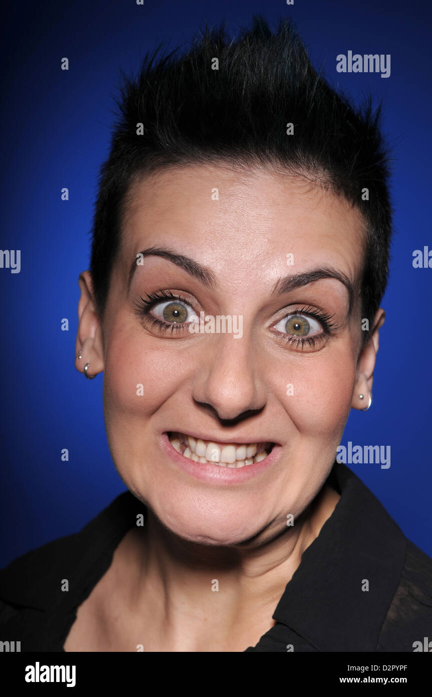 Different facial expression and woman hi-res stock photography and ...