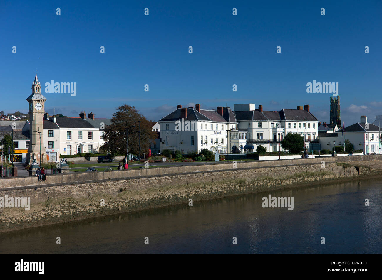 River Taw, Barnstaple, North Devon, England, United Kingdom, Europe ...
