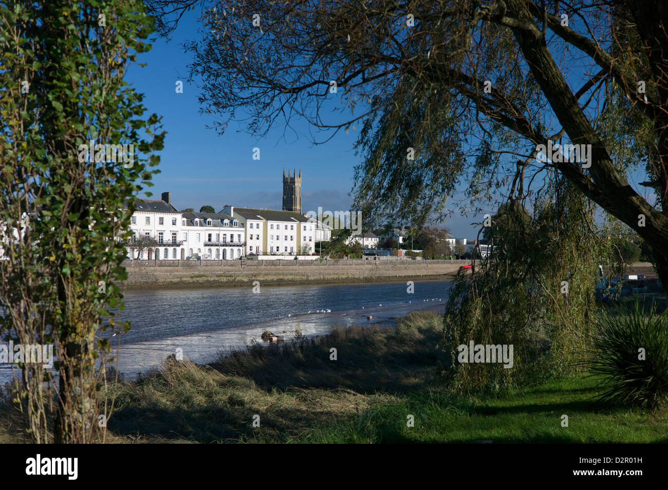 River Taw, Barnstaple, North Devon, England, United Kingdom, Europe ...