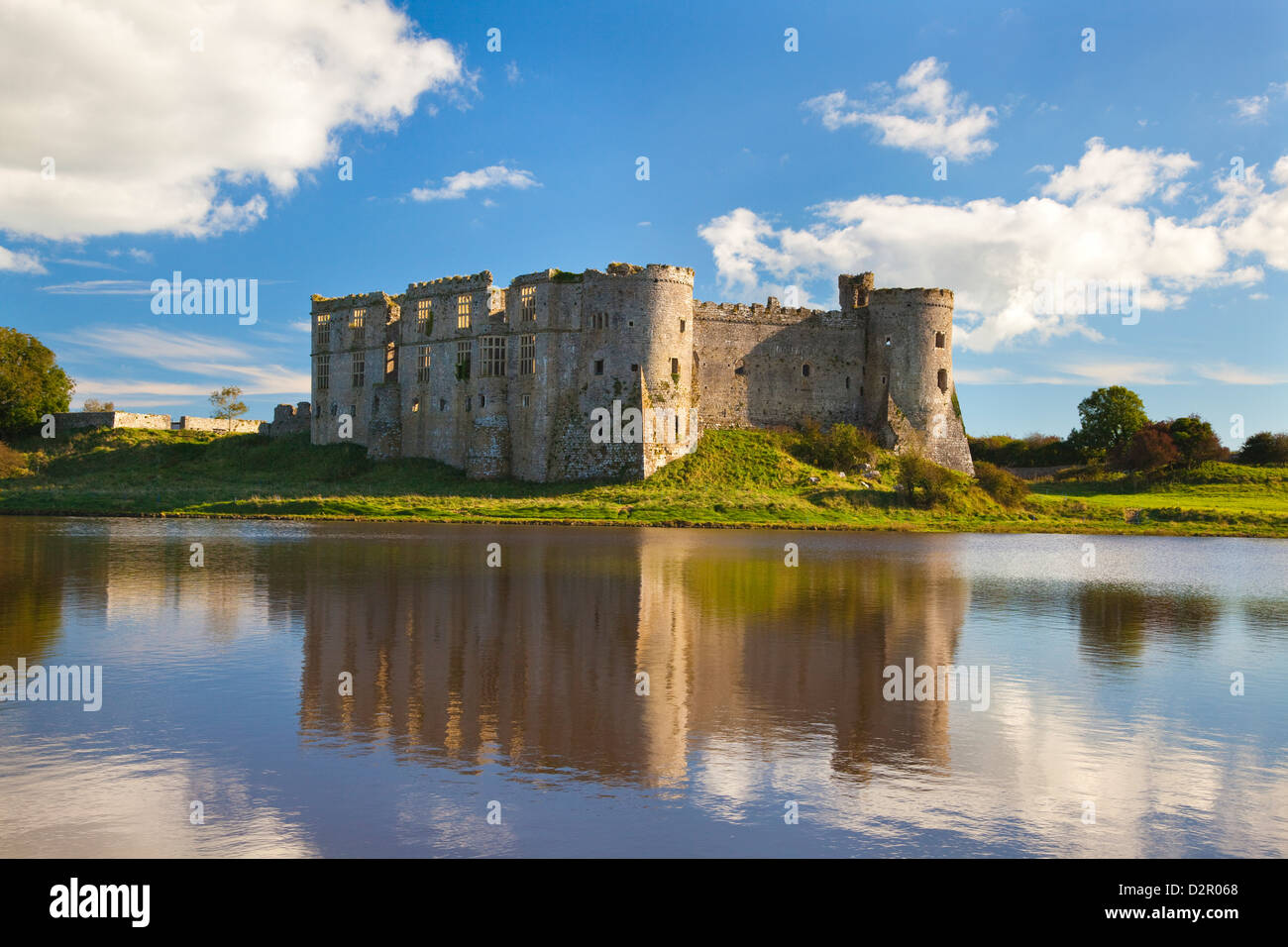 Carew Castle, Pembrokeshire, Wales, United Kingdom, Europe Stock Photo ...