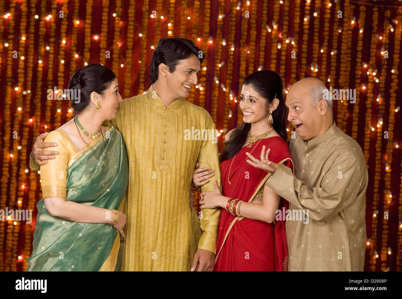 Family talking with one another Stock Photo - Alamy
