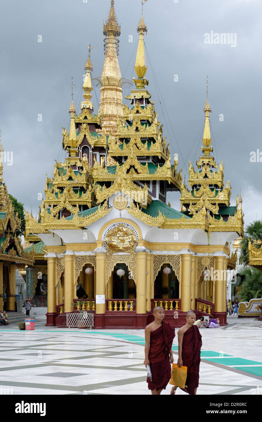 The Shwedagon Pagoda, Yangon (Rangoon), Yangon region, Republic of the ...