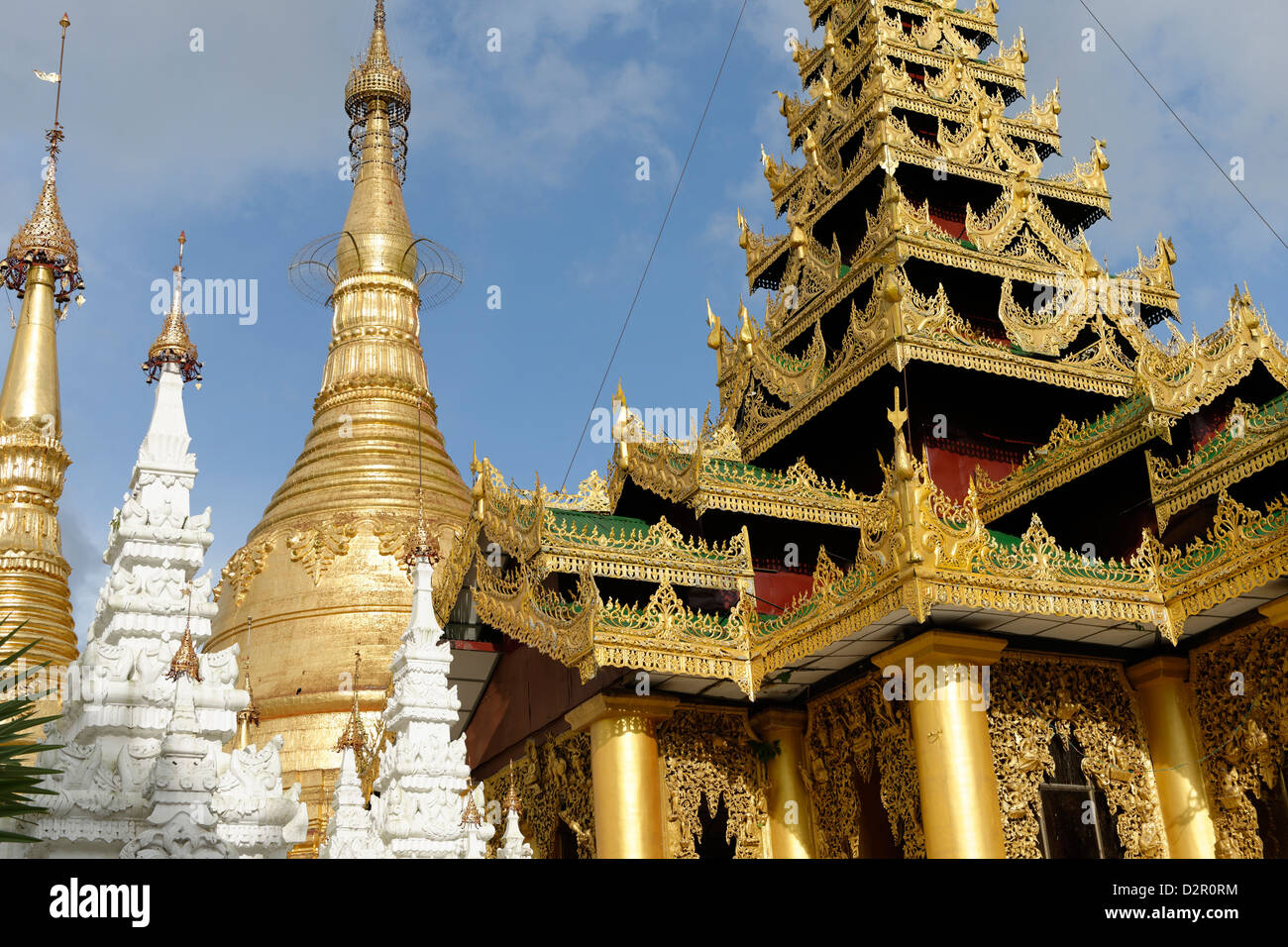 The Shwedagon Pagoda, Yangon (Rangoon), Yangon region, Republic of the ...