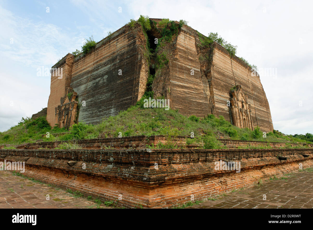 The Mingun temple, along the Irrawaddy river, Mingun, Sagaing Division ...