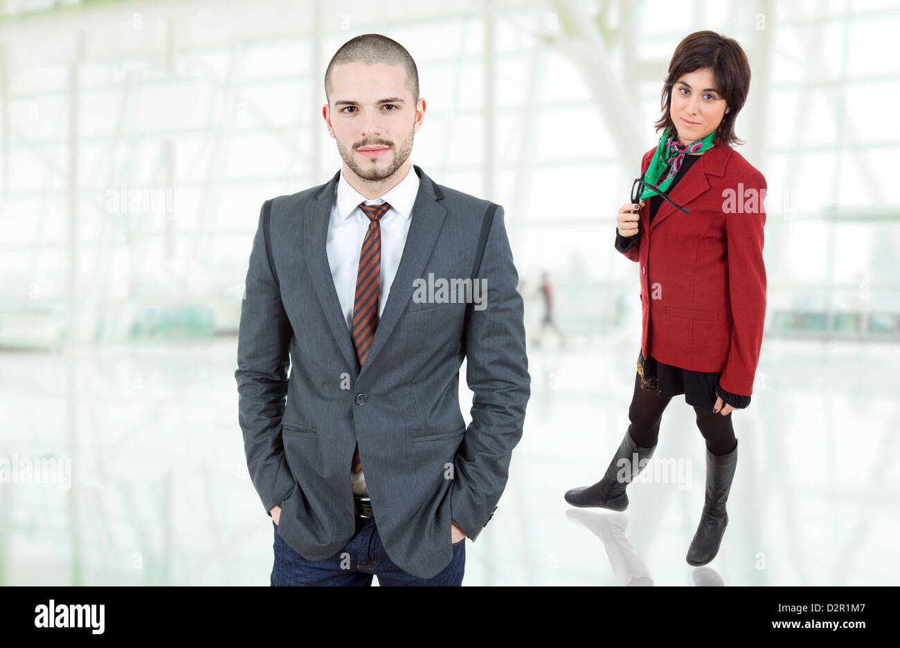 young business couple at the office Stock Photo - Alamy