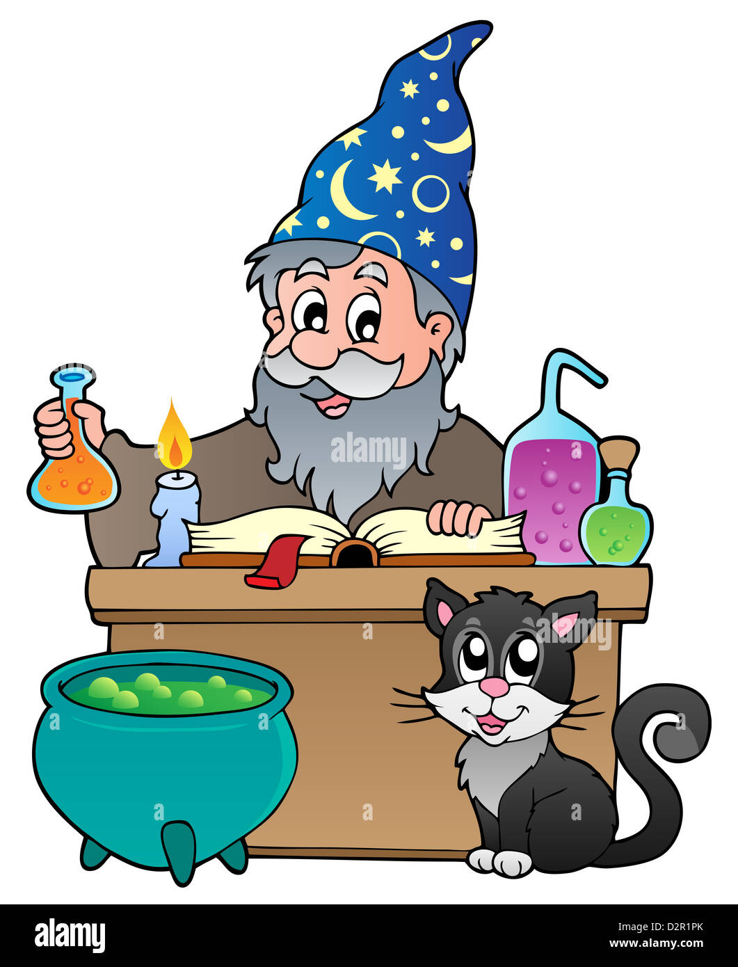 Alchemist theme image 1 - picture illustration Stock Photo - Alamy