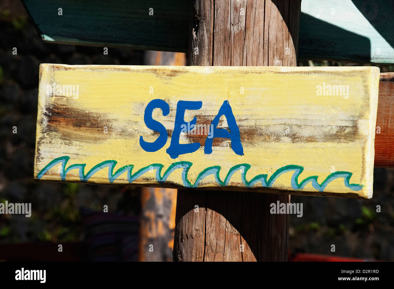 Signboard of sea, Scheveningen, The Hague, Netherlands Stock Photo - Alamy