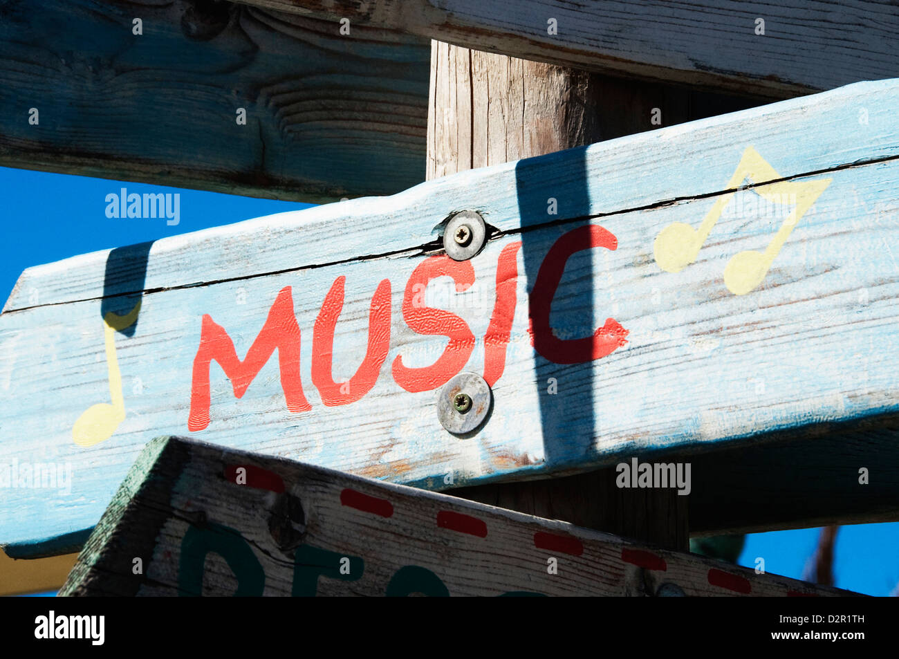 Signboard of music, Scheveningen, The Hague, Netherlands Stock Photo ...