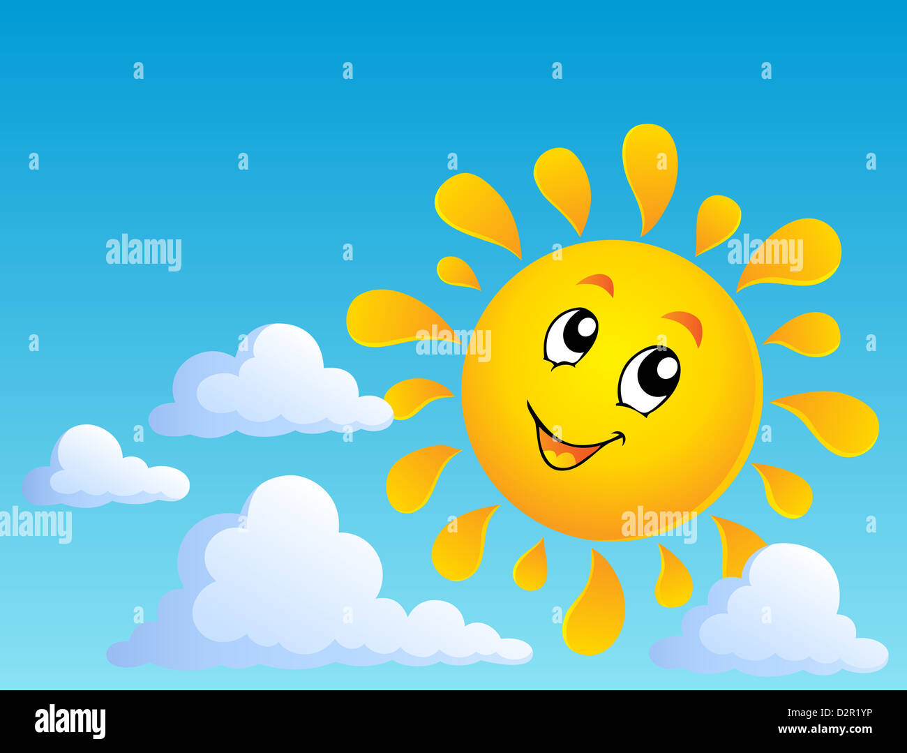 Sun theme image 4 - picture illustration Stock Photo - Alamy
