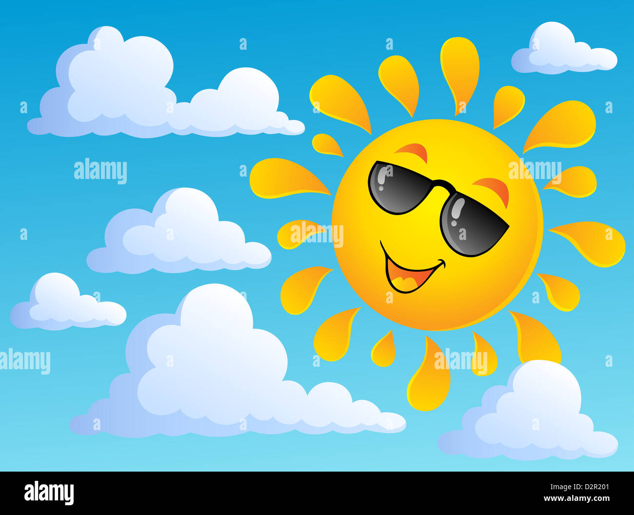 Sun theme image 6 - picture illustration Stock Photo - Alamy