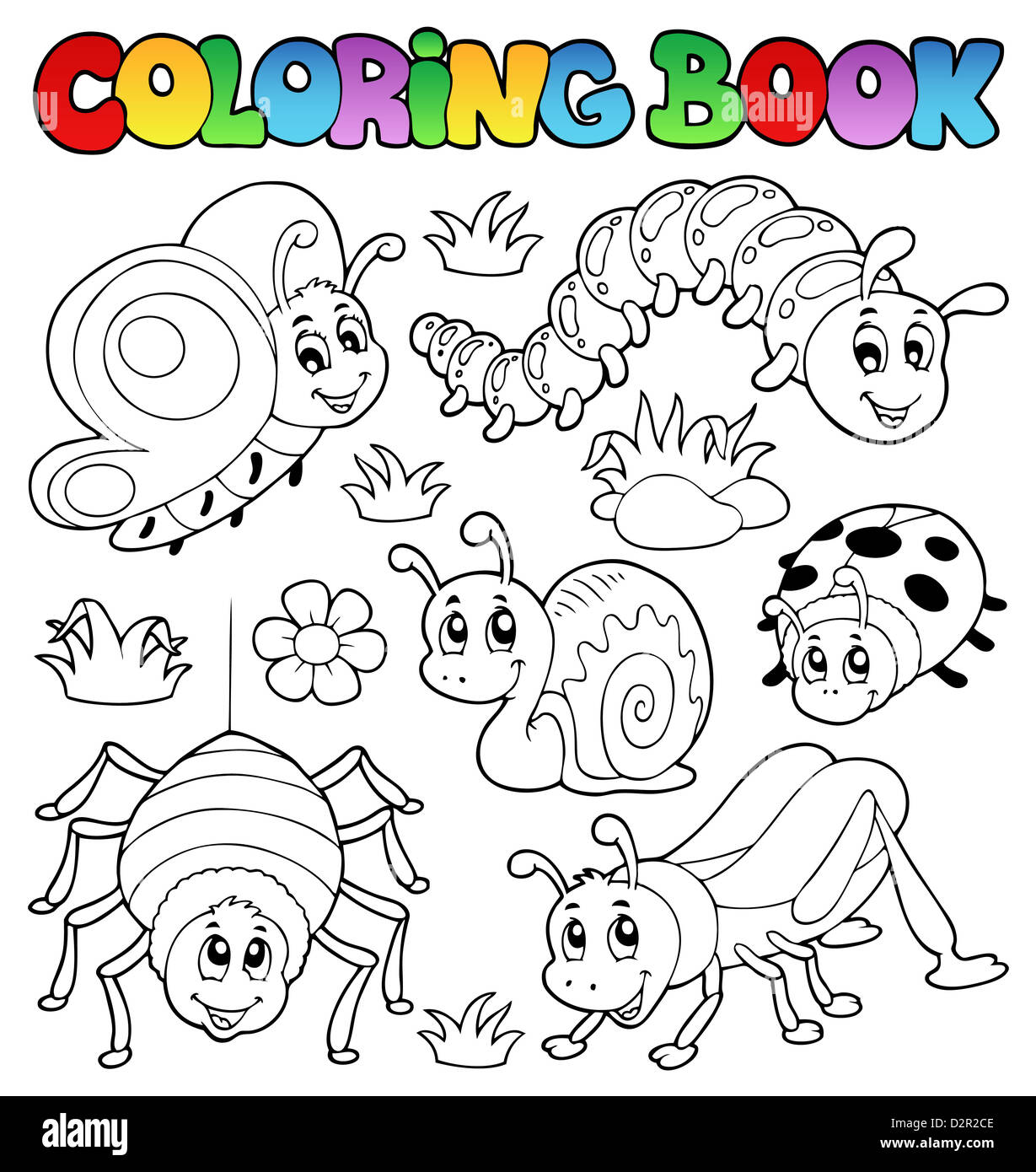 Cute Insect Coloring Pages