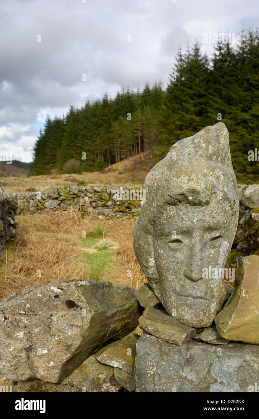 Stone sculpture called Quorum, Galloway Forest, Dumfries and Galloway ...