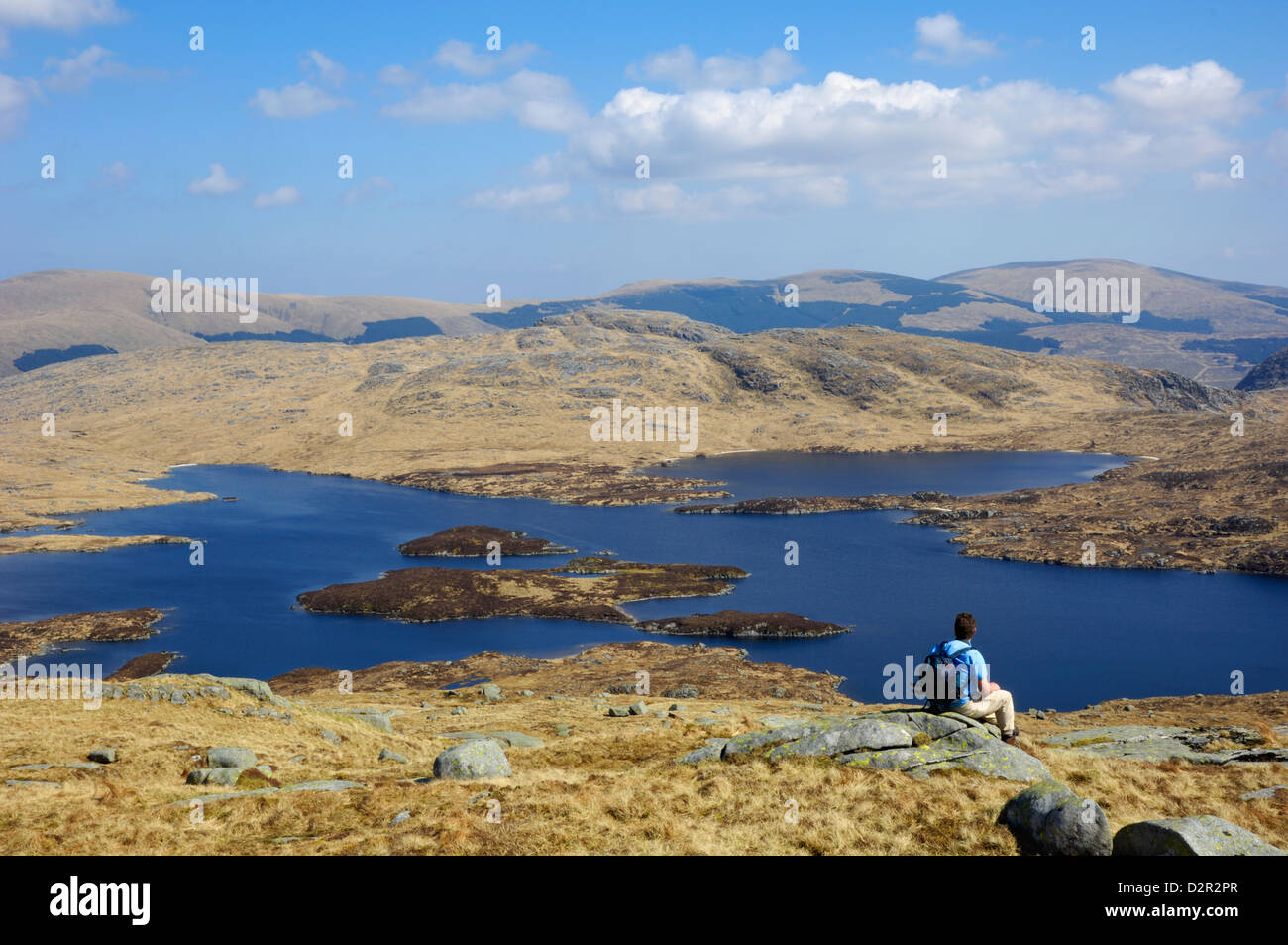 Loch Enoch from Merrick, Galloway Hills, Dumfries and Galloway ...