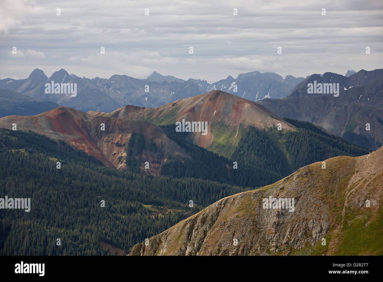 San Juan Mountains from Black Bear Pass Road, San Juan National Forest ...