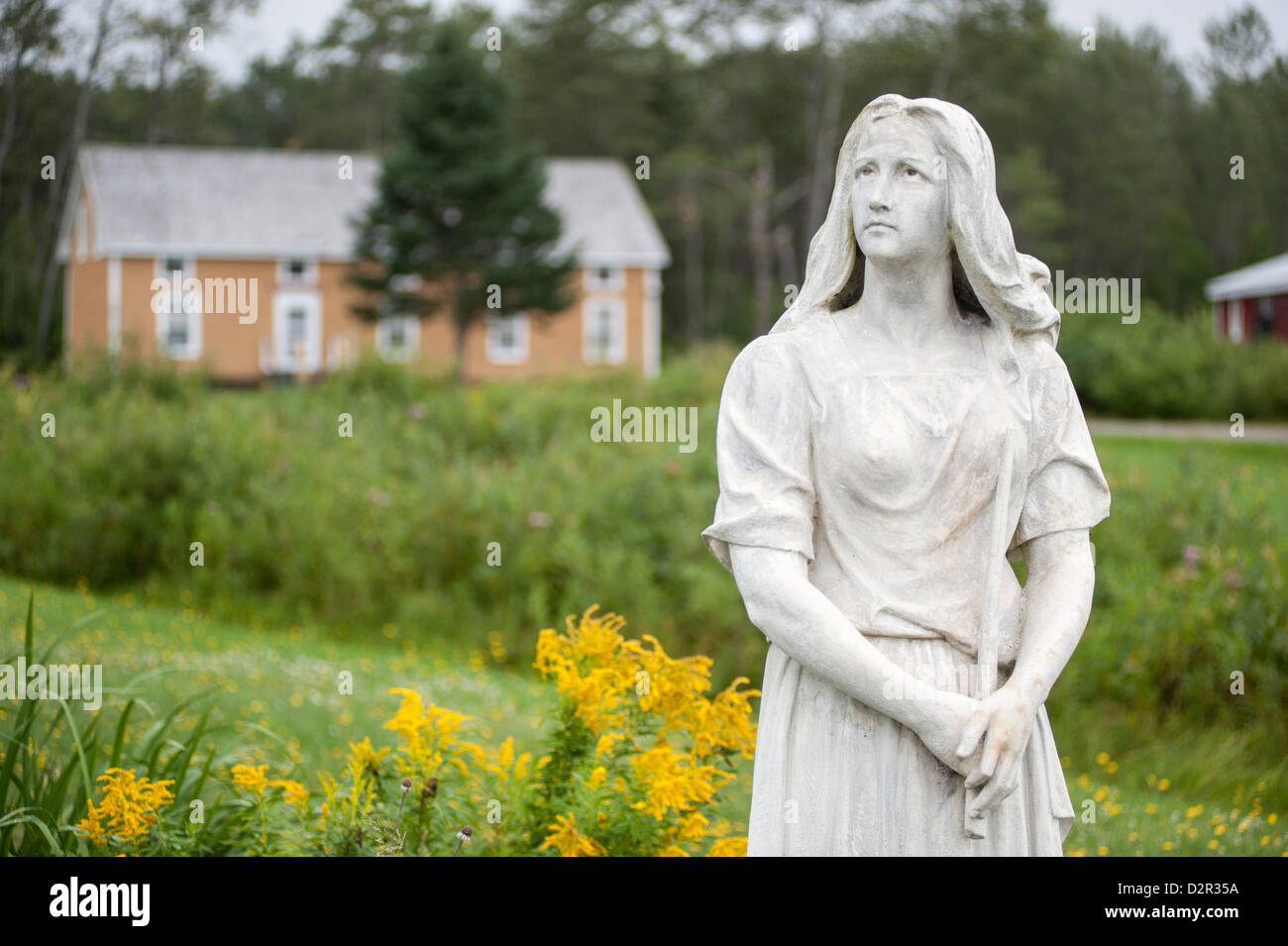 Evangeline statue, Acadian Village, Van Buren, Maine, United States of ...