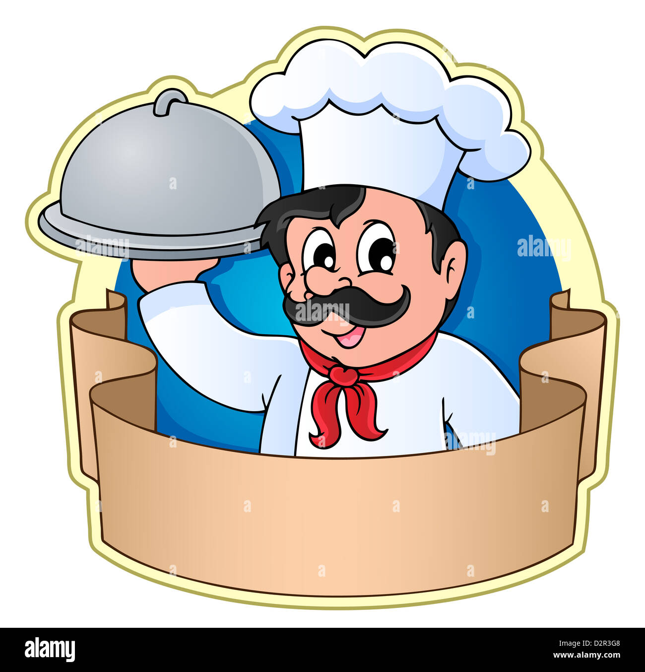 Chef theme image 5 - picture illustration Stock Photo - Alamy