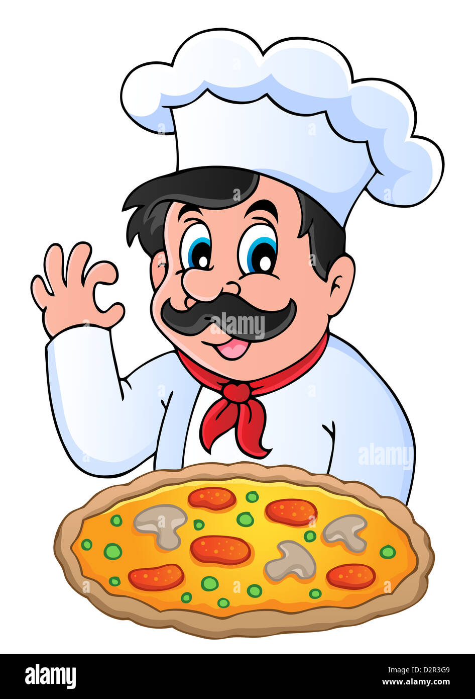 Chef theme image 6 - picture illustration Stock Photo - Alamy