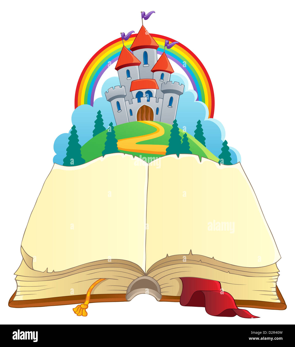 Fairy tale book theme image 1 - picture illustration Stock Photo - Alamy
