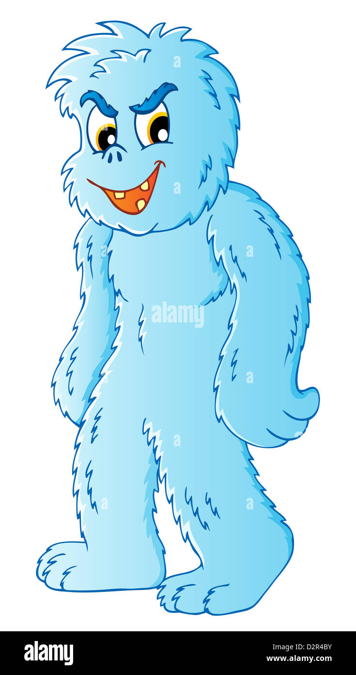 Yeti theme image 1 - picture illustration Stock Photo - Alamy