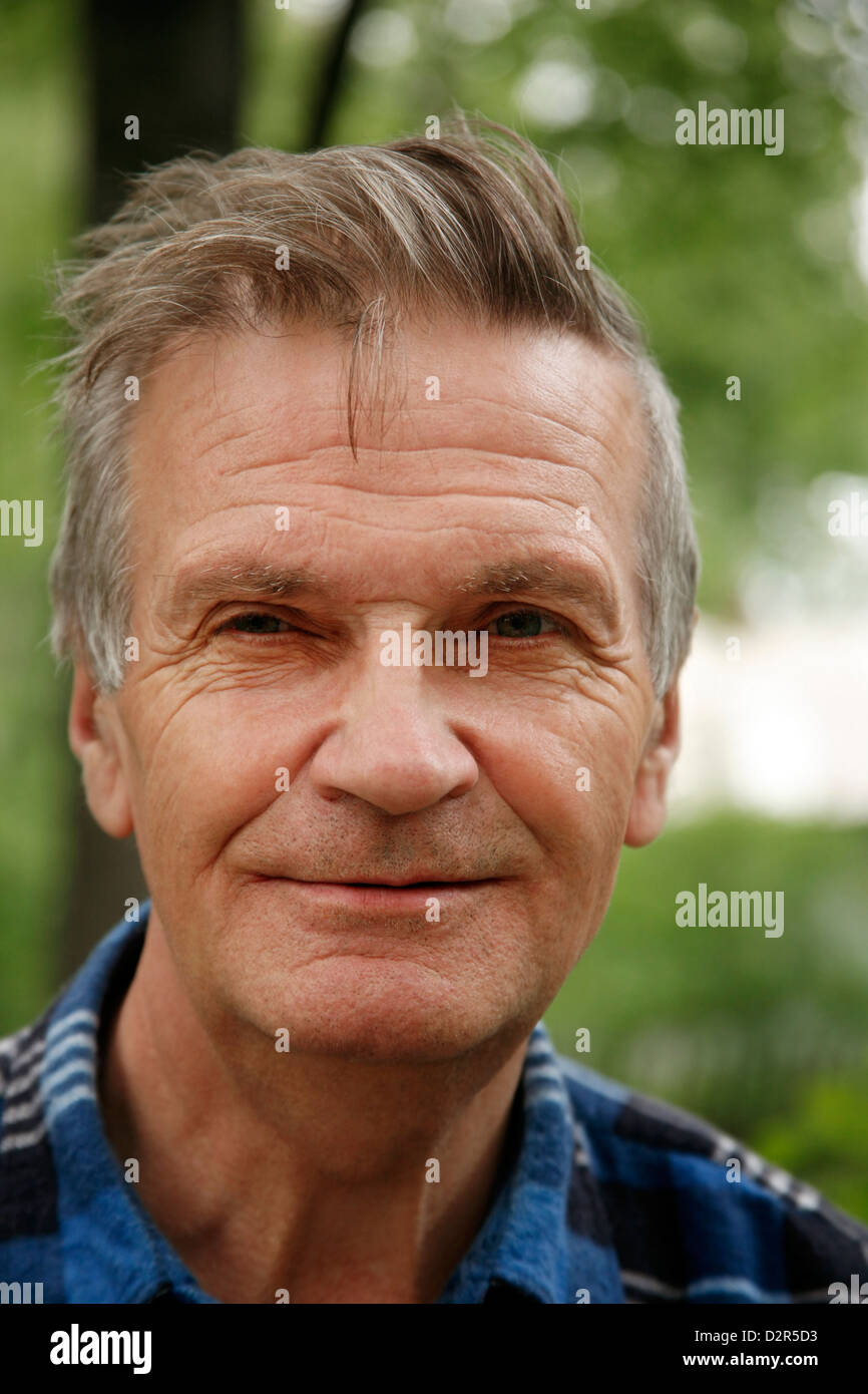 Portrait of the elderly tired man Stock Photo - Alamy