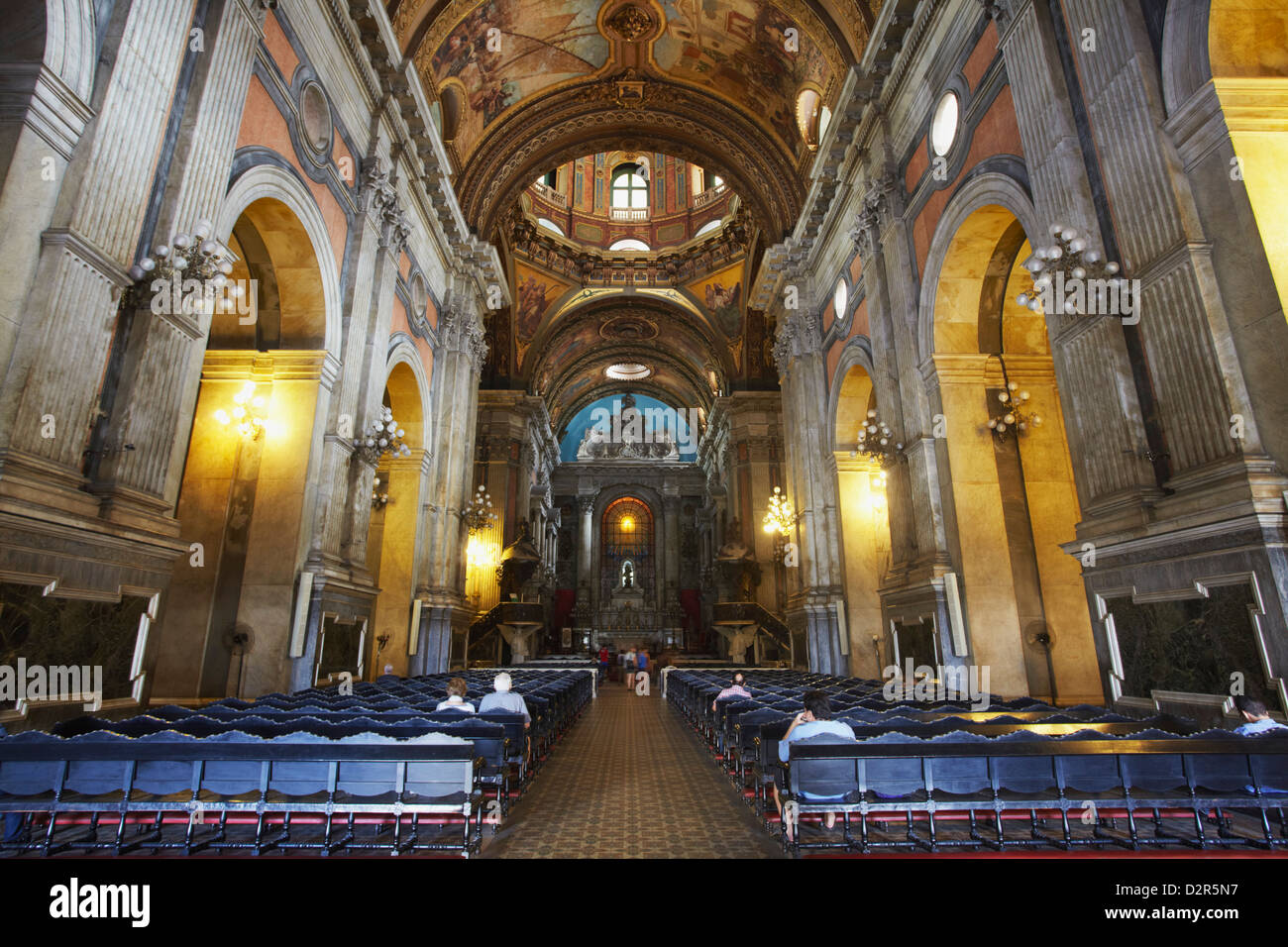Interior of Our Lady of Candelaria Church, Centro, Rio de Janeiro ...