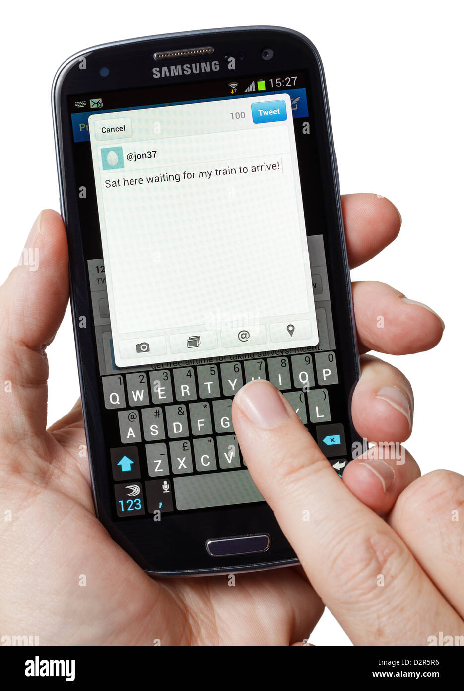 Samsung phone cut out hi-res stock photography and images - Alamy