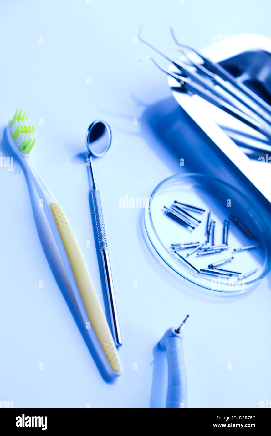 Close-up Dental Instruments Stock Photo - Alamy
