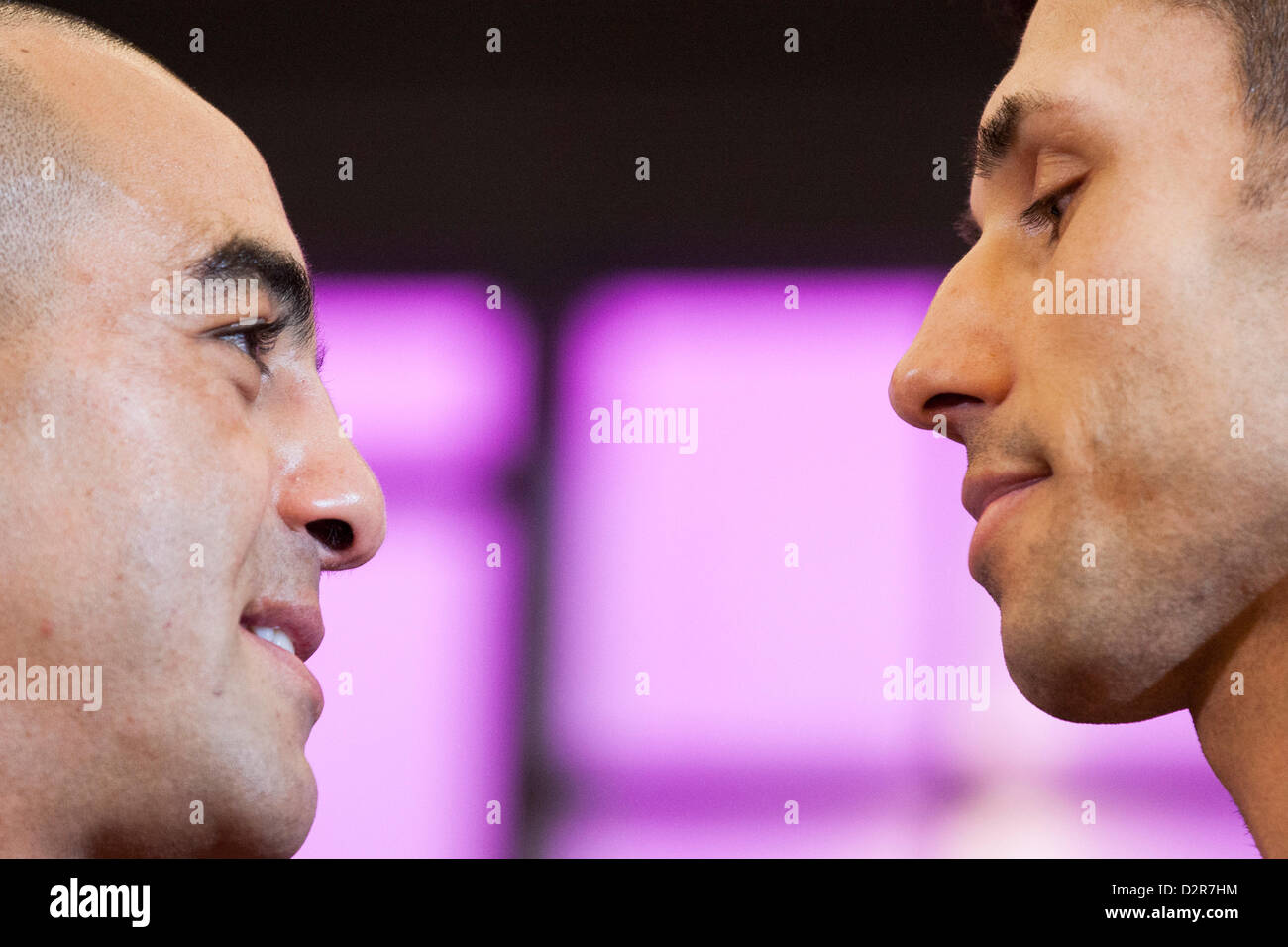 Duesseldorf, Germany. 31st January 2013. Middleweight boxers Germany's ...