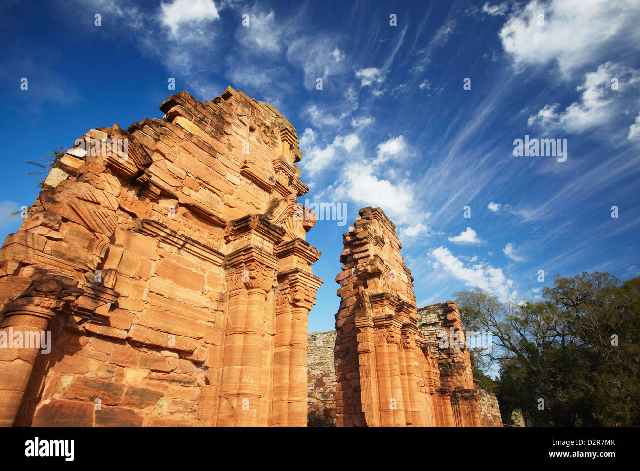 Ruins of mission at San Ignacio Mini, UNESCO World Heritage Site ...
