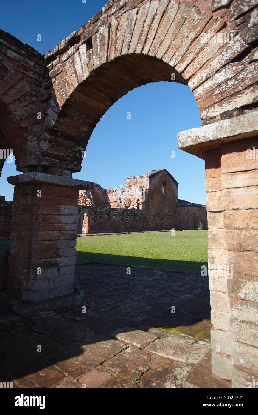 Ruins of Jesuit mission at Trinidad (La Santisima Trinidad de Parana ...