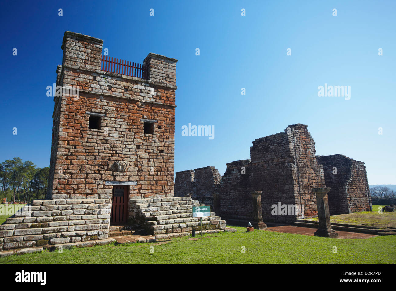 Ruins of Jesuit mission at Trinidad (La Santisima Trinidad de Parana ...