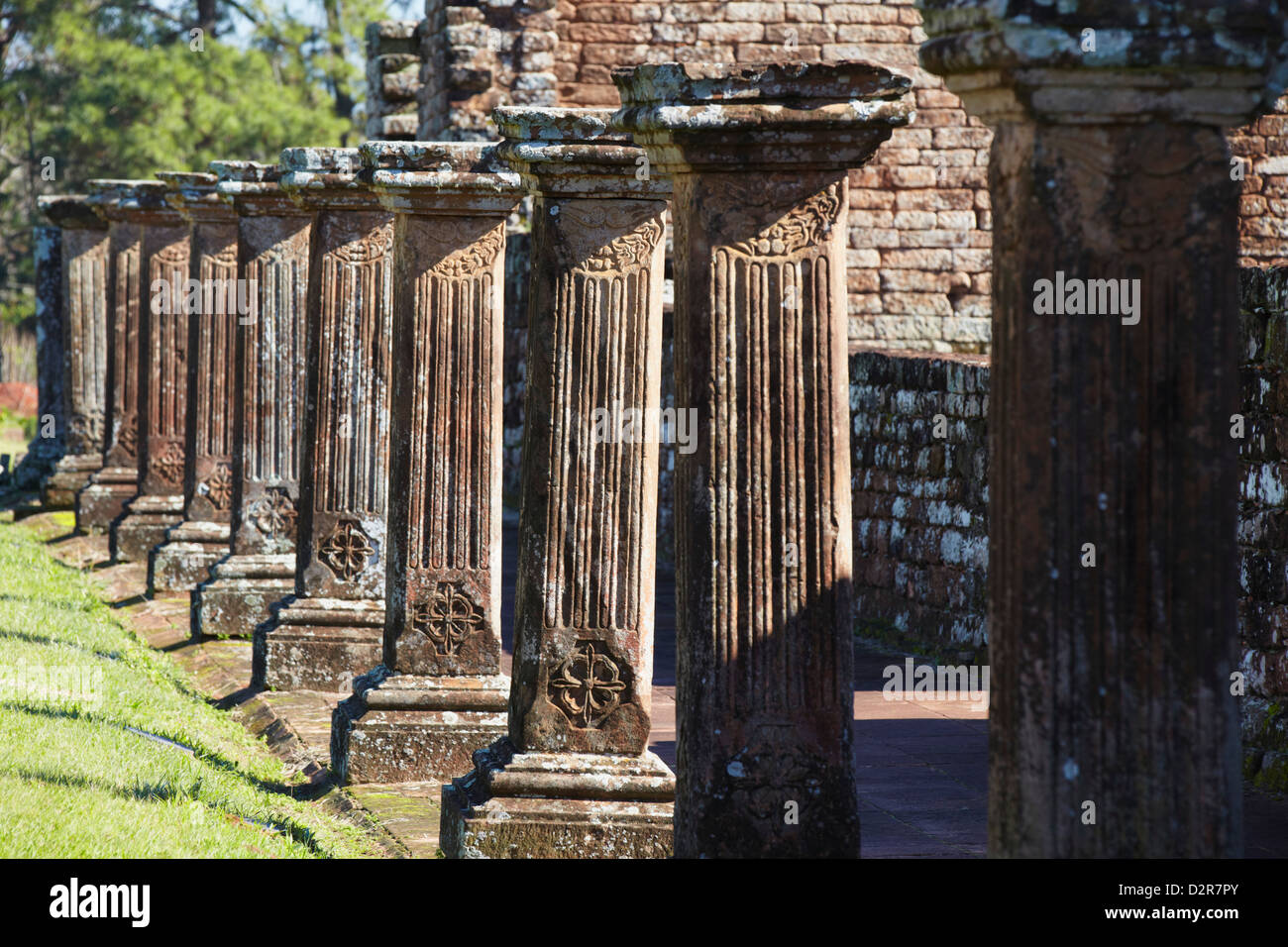 Ruins of Jesuit mission at Trinidad (La Santisima Trinidad de Parana ...
